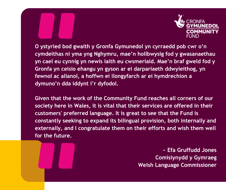 Welsh Language Standards: Our annual report – The National Lottery ...